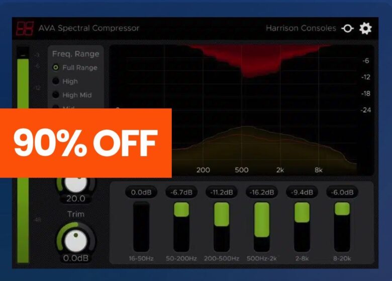 【90%OFF】Harrison Consoles『AVA Spectral Compressor』18の周波数帯で選択的にコンプレッションをかけることができるダイナミクス・プロセッサー ...