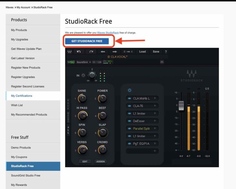 【無料配布】Waves『StudioRack』強力なプラグインチェーンを即座に構築できる便利ツール（Waves以外のプラグインも使用可能 ...