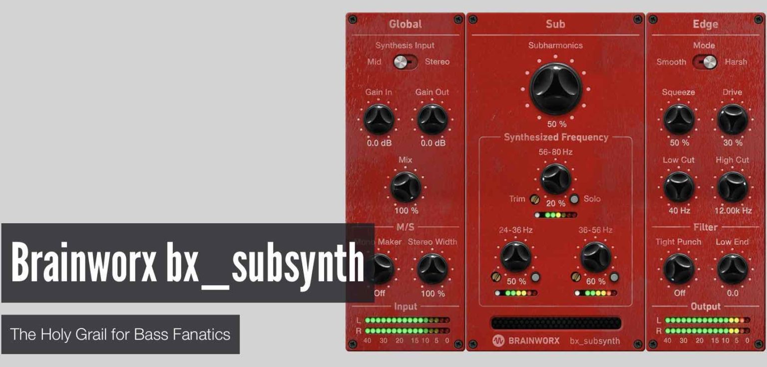 『Brainworx bx_subsynth』49.99ドル（サブハーモニックシンセサイザー）1/13まで | Sawayaka Trip!