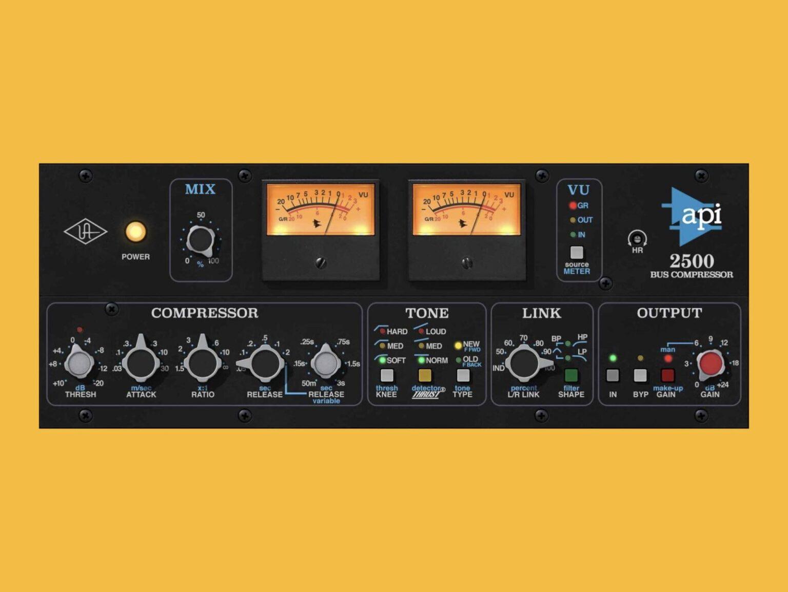 UAD『API 2500 Bus Compressor』ThrustとLink回路を搭載したバスコンプの王者 | Sawayaka Trip!