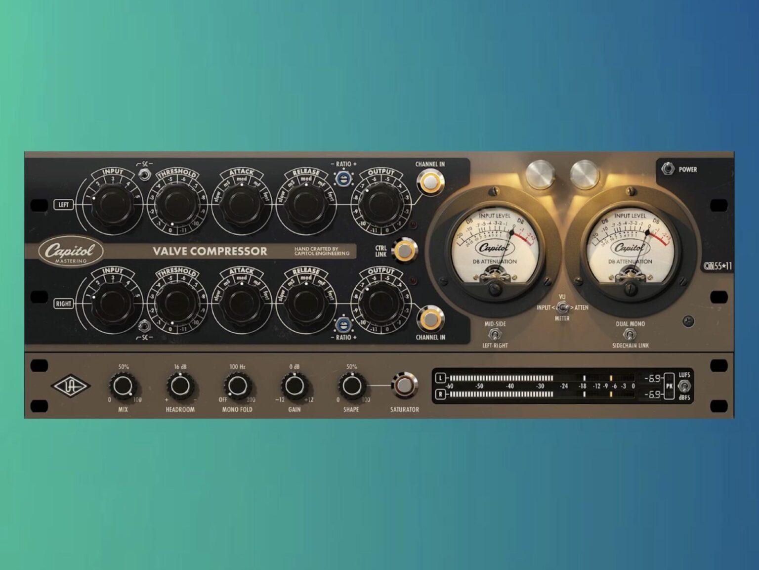 UAD『Capitol Mastering Compressor』真空管マスタリング・ハードウェアのスムーズなサウンドを実現する名 ...