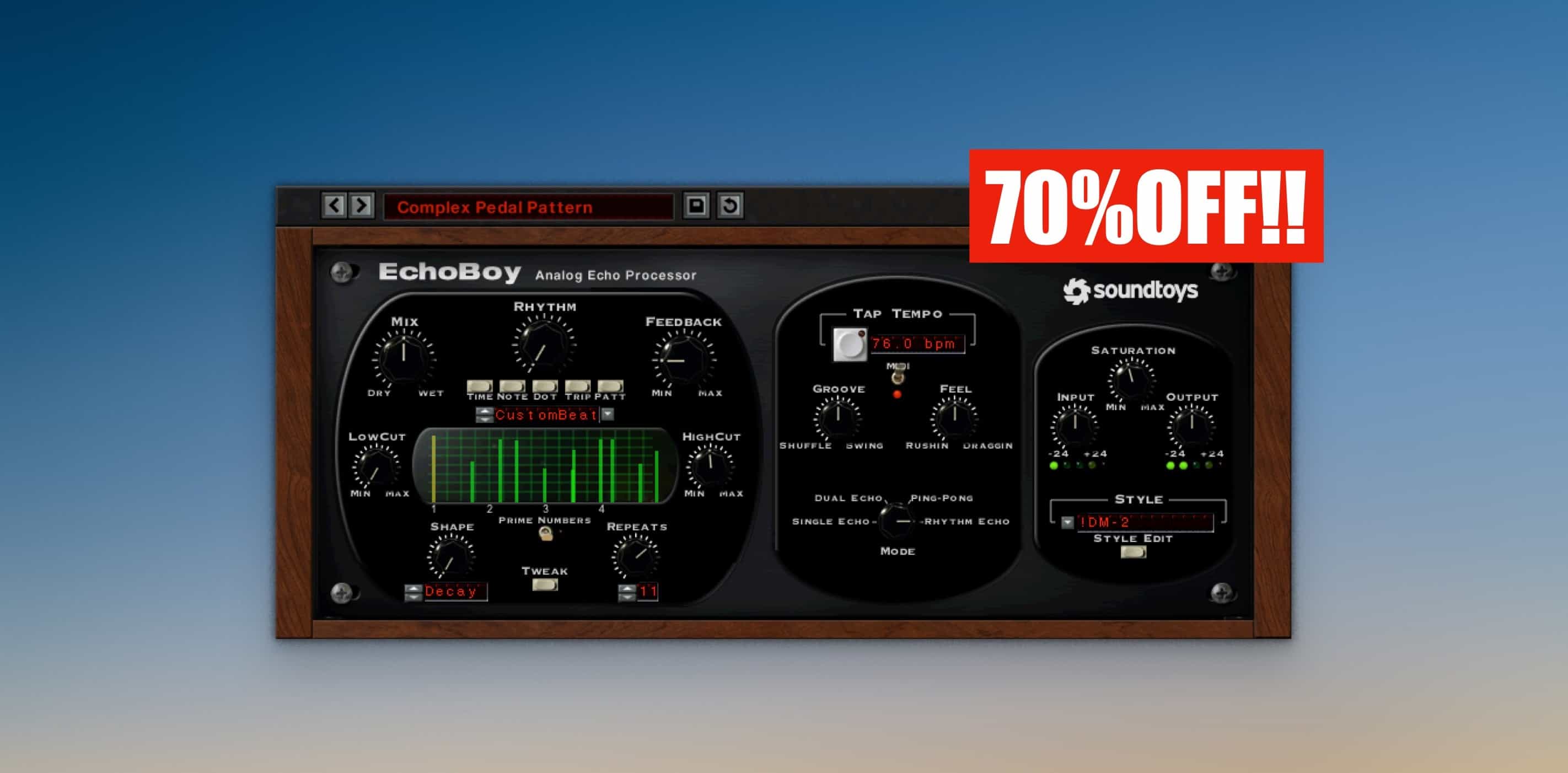 Soundtoys『EchoBoy』エコーデバイスの歴史と先進的な新機能を合わせ持つ鉄板の万能プラグイン | Sawayaka Trip!