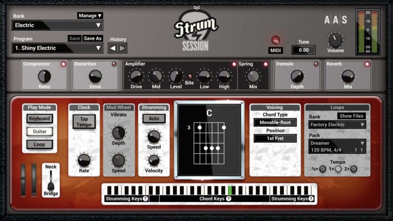 AAS『Strum Session』ハイクオリティ＆簡単操作のモデリングギター（プラグイン＆スタンドアロン） | Sawayaka Trip!
