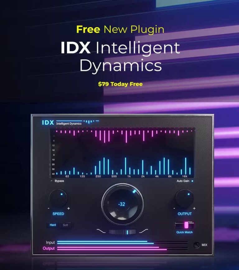 終了【新製品無料配布】Waves『IDX Intelligent Dynamics』トラックのエネルギーをインテリジェントに最適化するスマート ...