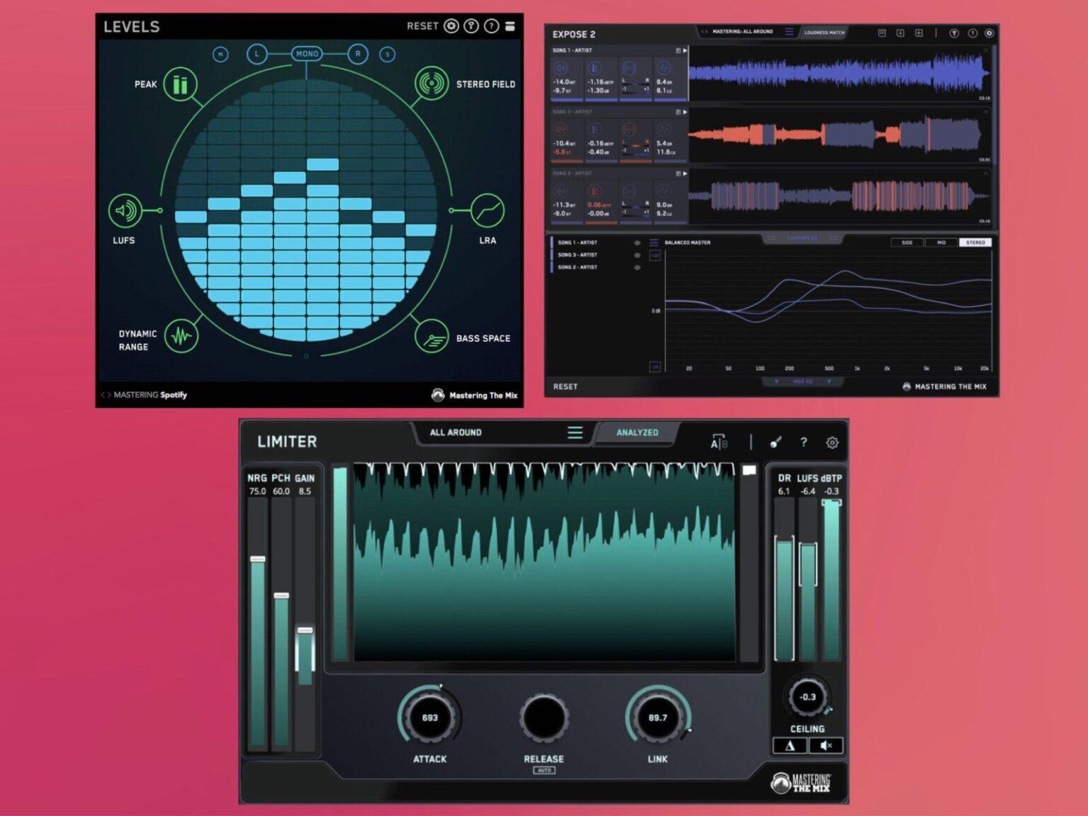 12/9夕方まで【80%OFF!】Mastering The Mix『Mastering Essentials Bundle』簡単操作でミキシングを楽しくしてくれるインテリジェント系プラグイン ...