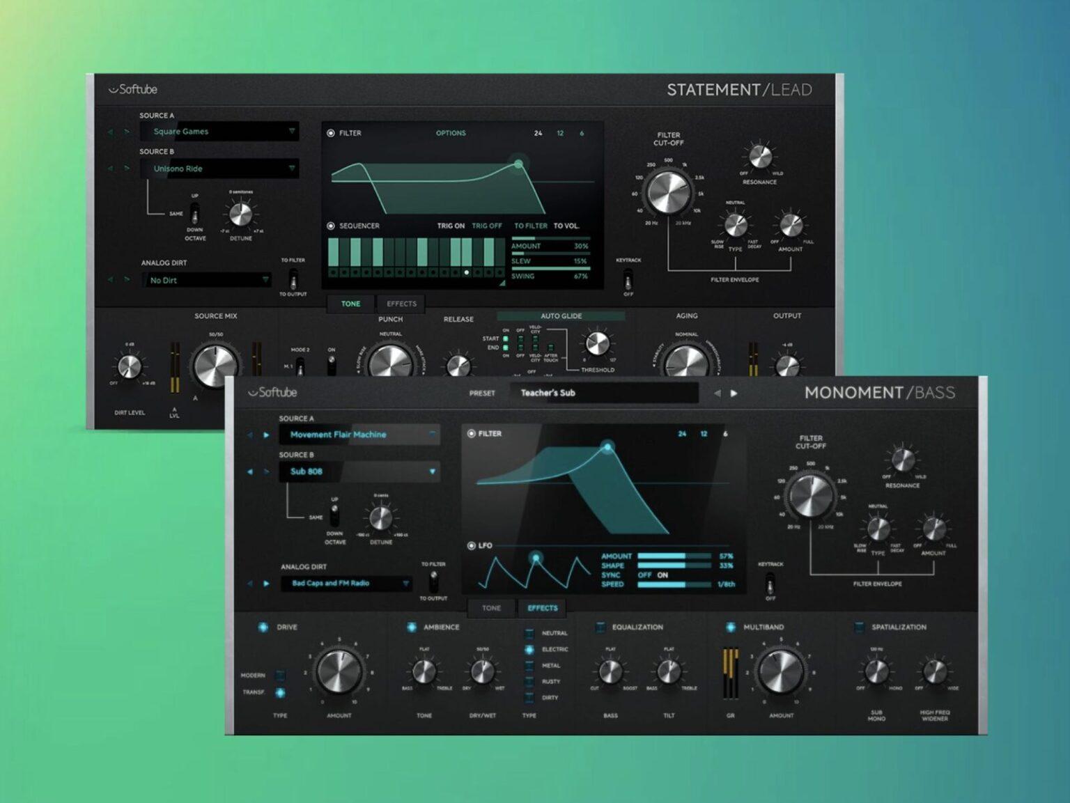 Softube『Monoment Bass & Statement Lead Bundle』お得な最安!（モダンなダンスミュージックを作るため ...
