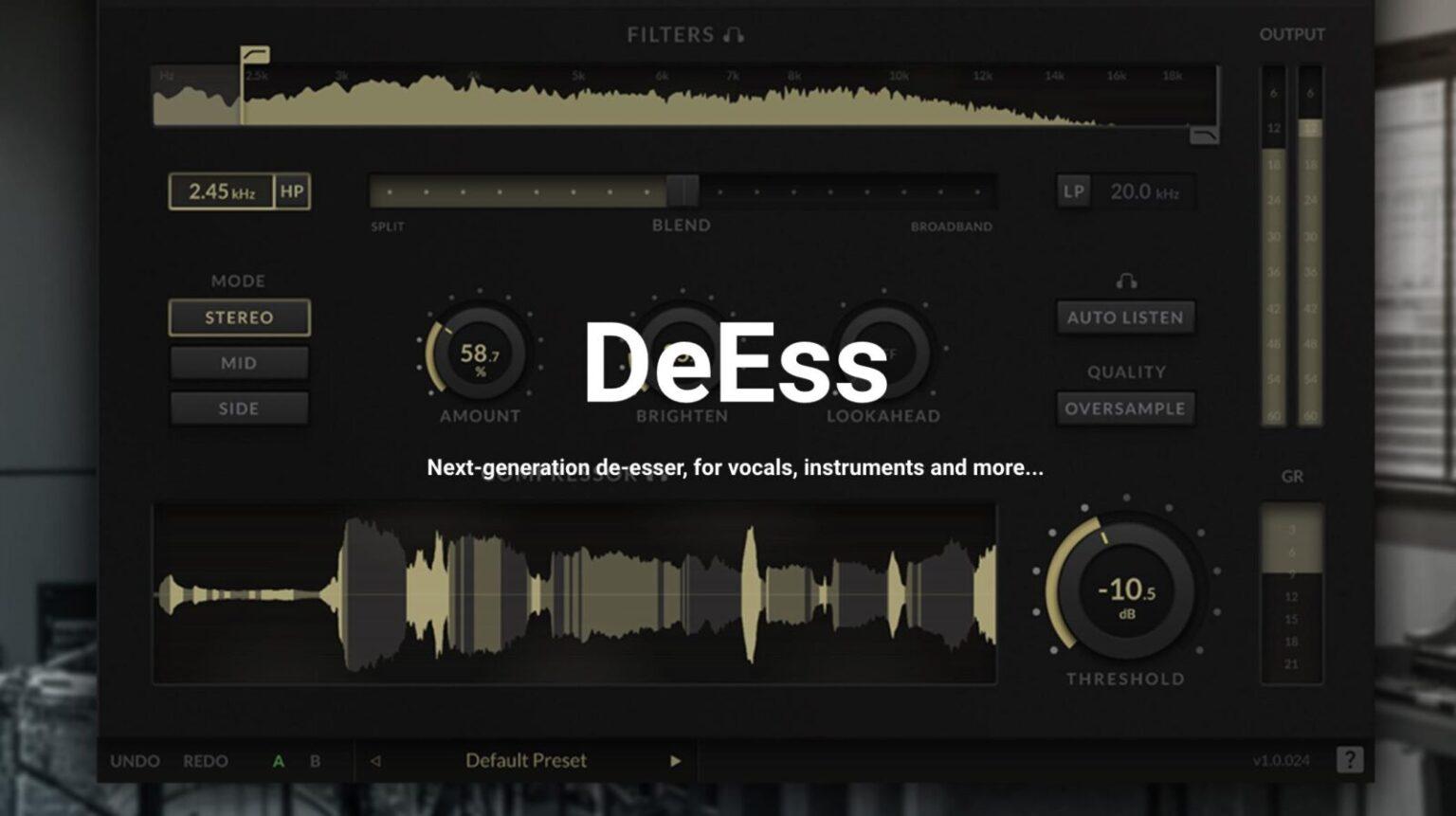 Solid State Logic『SSL DeEss』ヴォーカル、インストゥルメントなど様々な音楽に使える次世代ディエッサー | Sawayaka Trip!