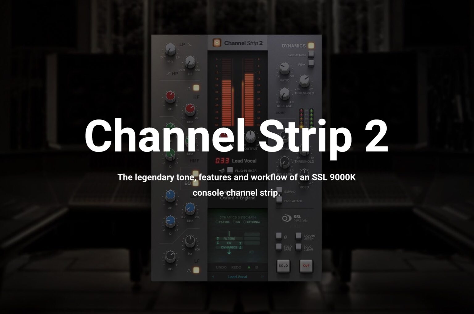 『SSL Native Channel Strip 2』コンソール・チャンネル・ストリップ「SSL 9000K」を再現したプラグイン（EQ ...