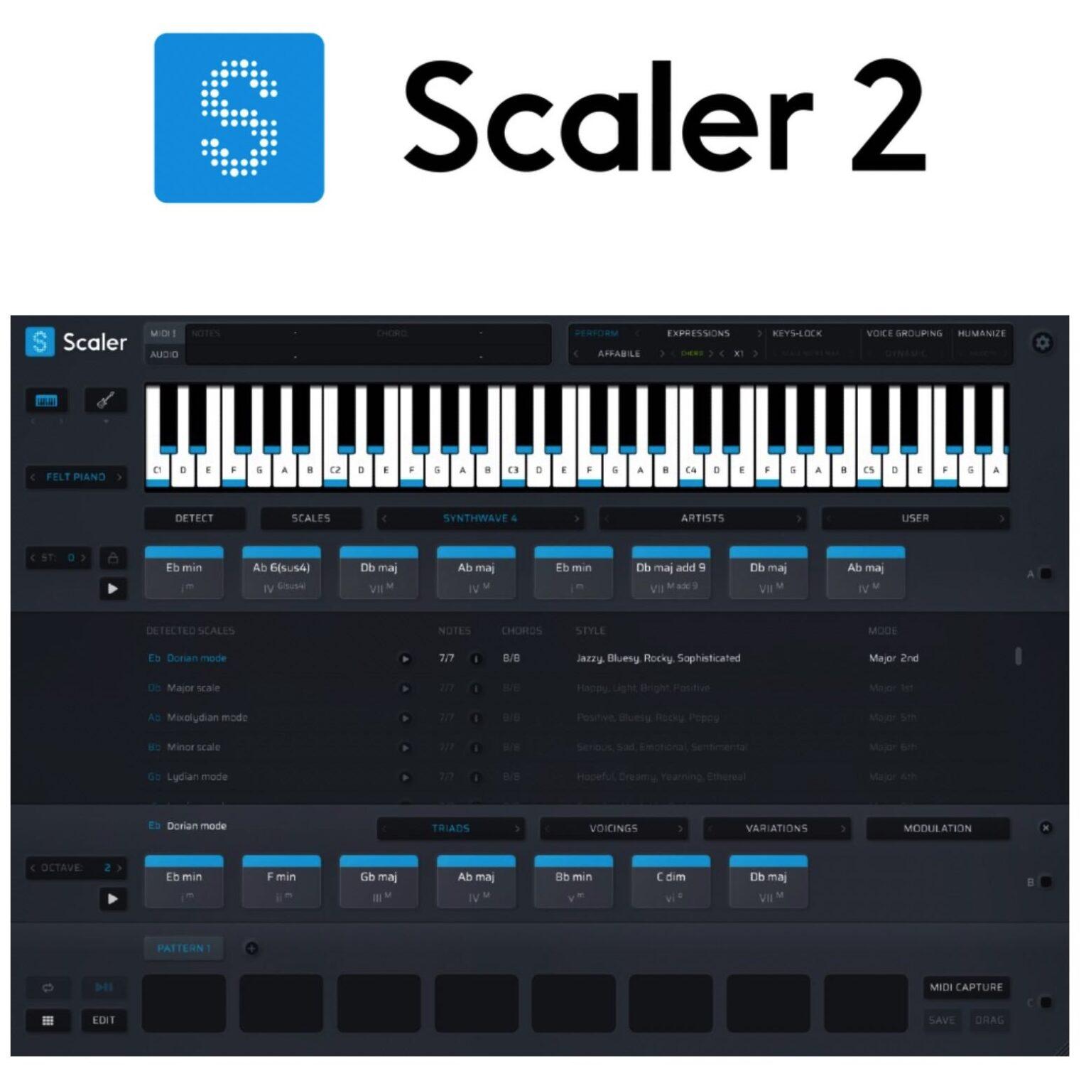 【次期Scaler 3アプグレ権付き】『Scaler 2』鉄板の作曲支援・コード進行制作ソフトウェア：製作中の音楽にマッチするコードを自動提案 ...