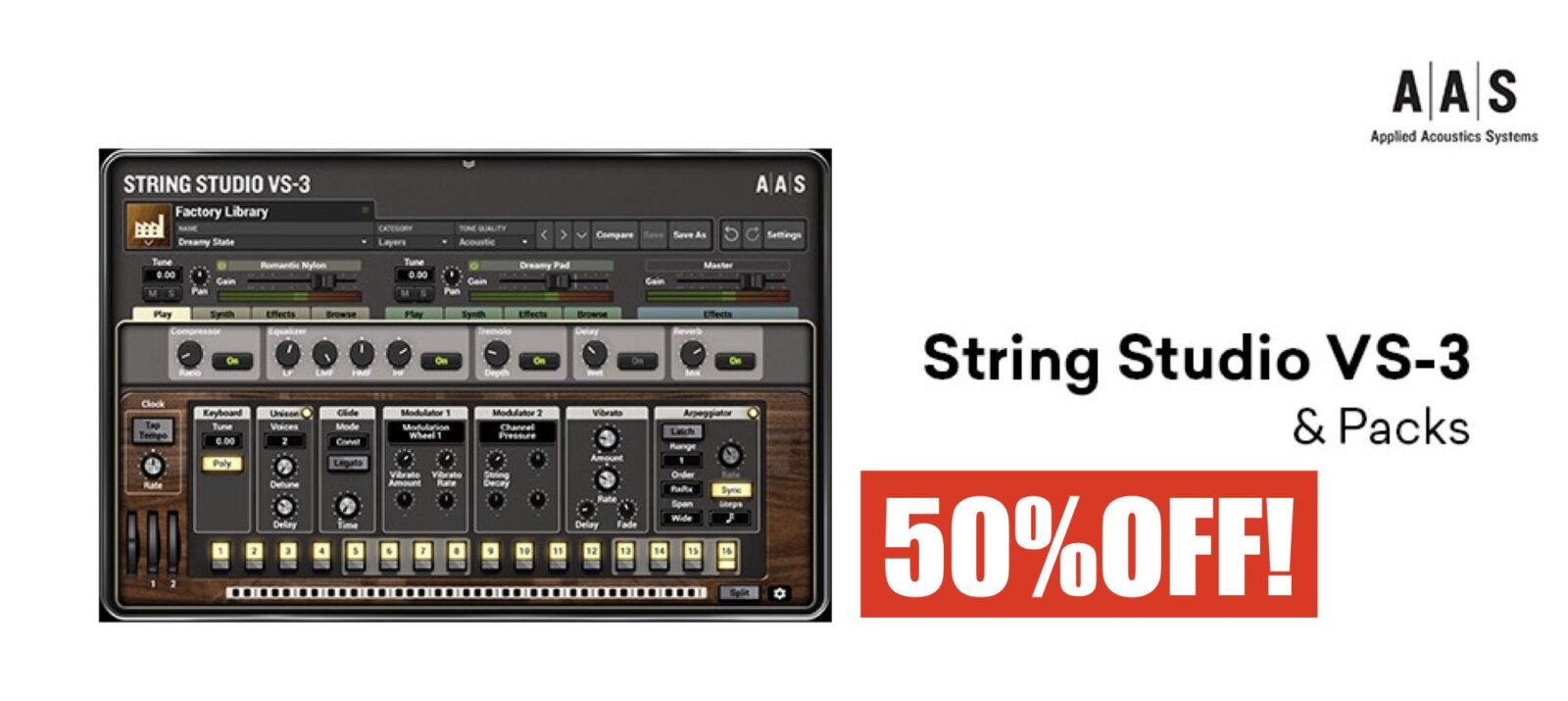 AAS『String Studio VS-3』サウンド追求者のための多様な機能を搭載した世界初のストリングス・オシレーター・シンセ | Sawayaka Trip!