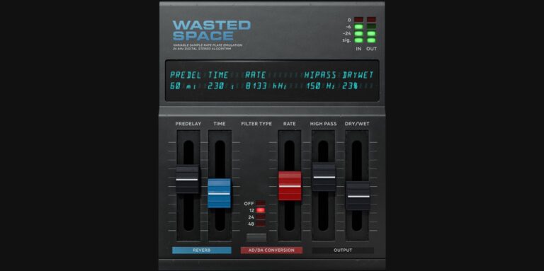 Softube『Wasted Space』デジタル・ローファイ・キャラクターを簡単に作成できるリバーブ・プラグイン | Sawayaka Trip!
